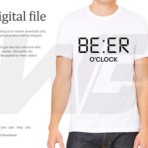 Beer O'clock, Beer Time Svg, Beer Design Svg, Cut File for Cricut ...