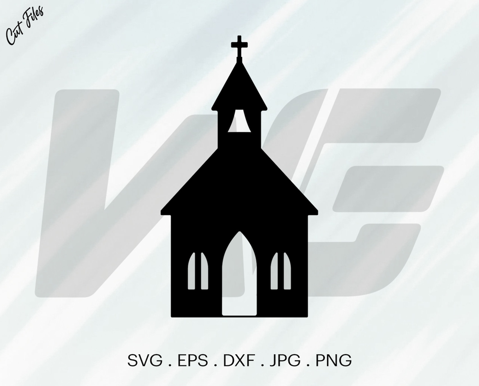 Church SVG Church Clipart Church Vector SVG Cut File for - Etsy
