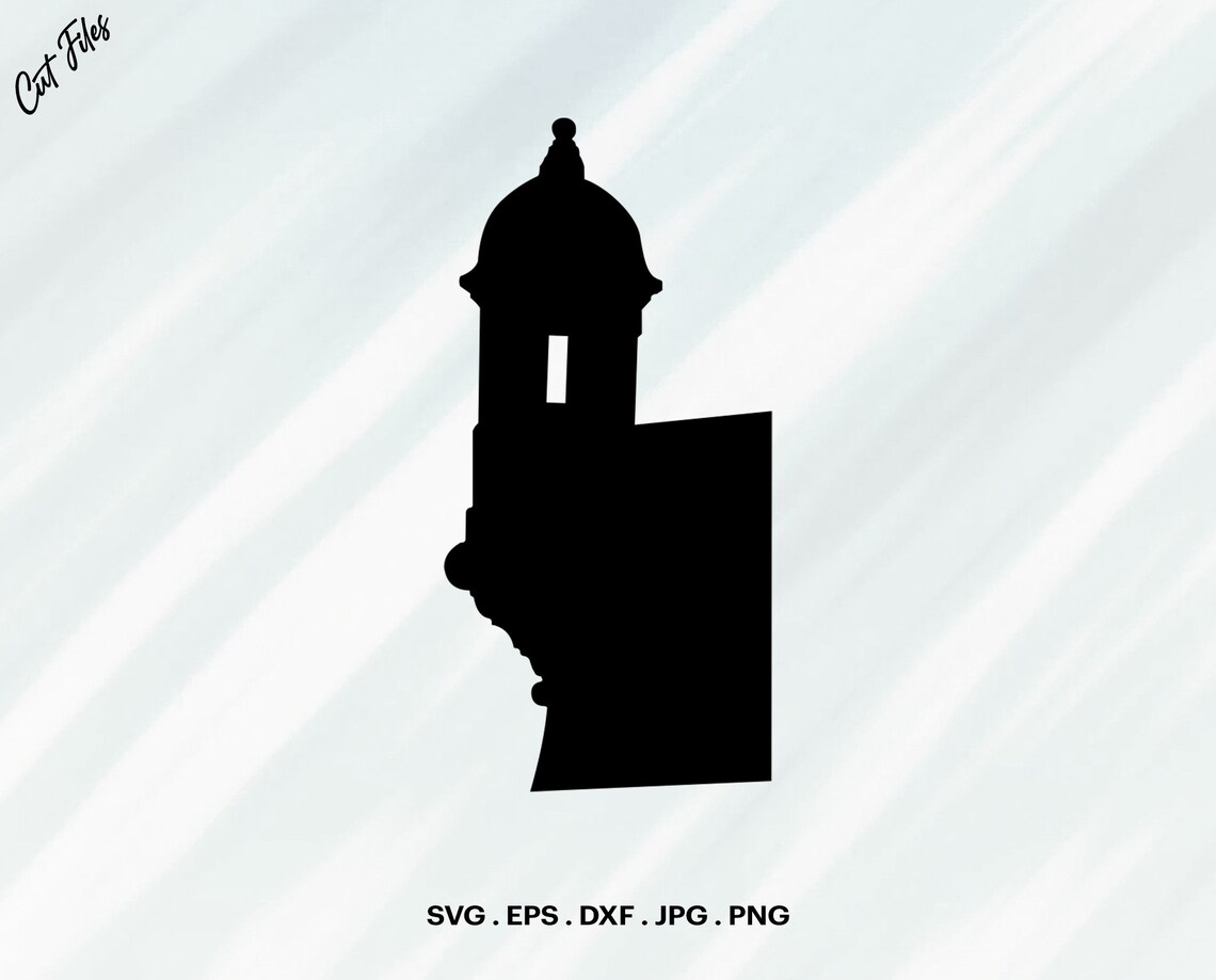 Puerto Rico SVG El Morro Silhouette SVG Garita Cut File for | Etsy Canada