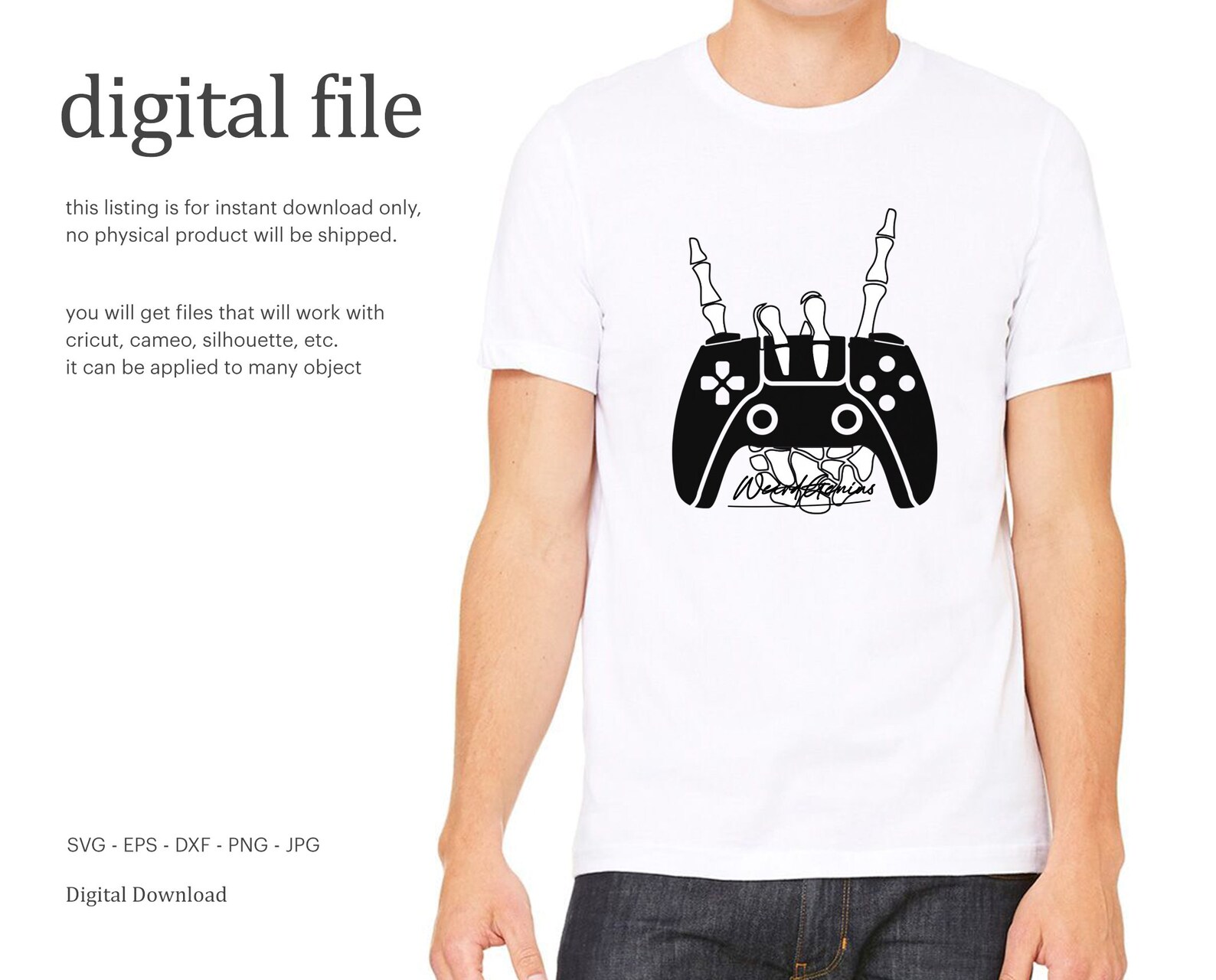 Game Controller Svg Skeleton Hand Holding Game Controller - Etsy Canada