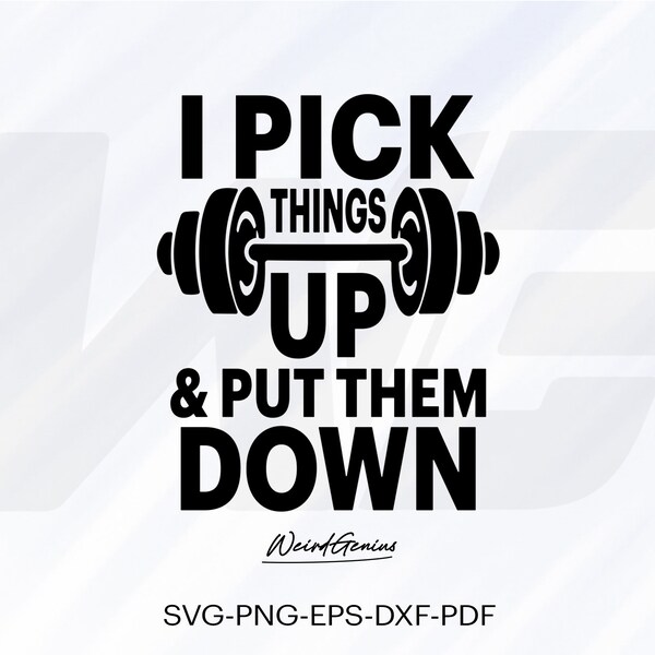 I Pick Things up and Put Them Down Svg - Etsy