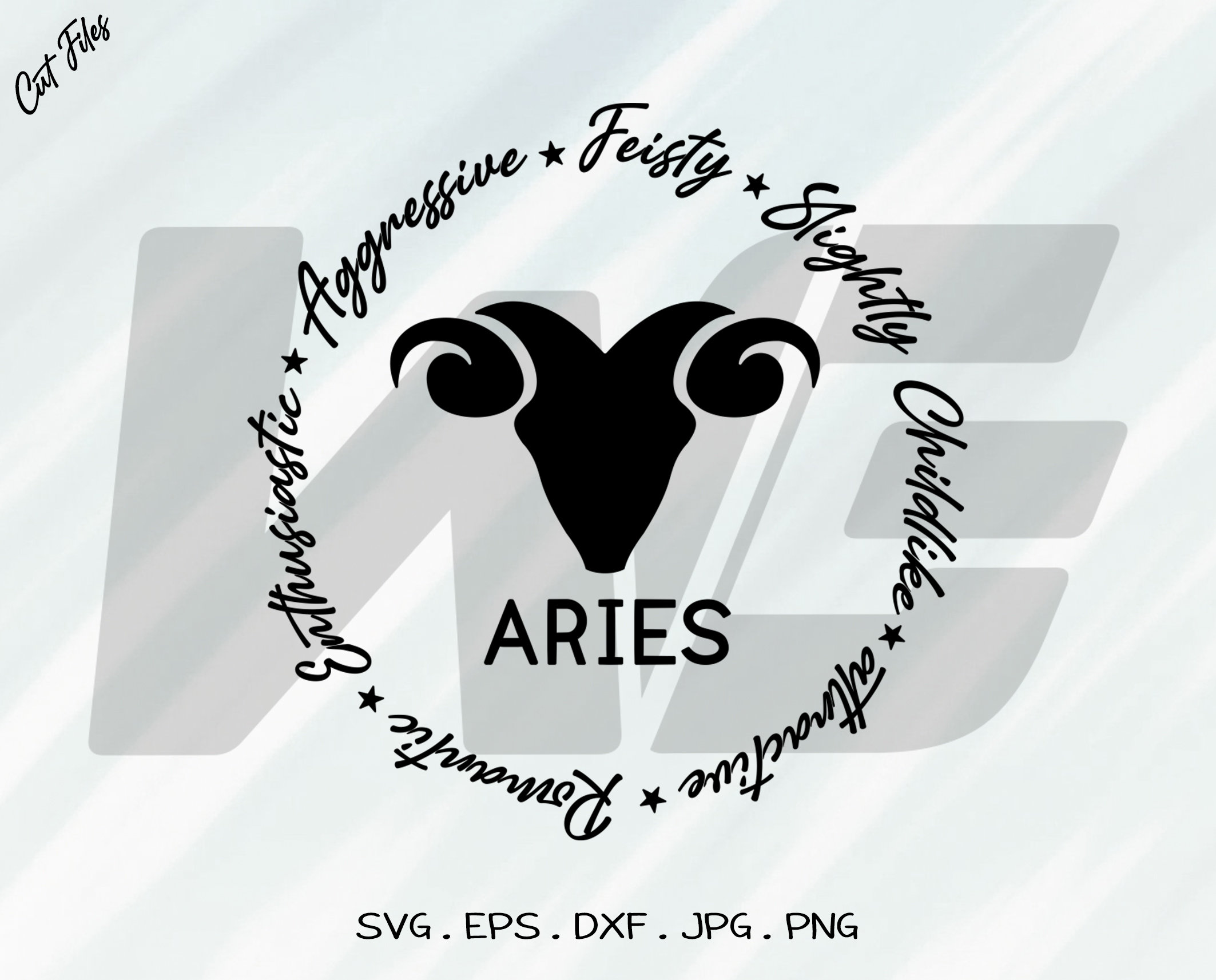Aries Zodiac Sign SVG Zodiac Traits SVG Aries Svg Aries - Etsy