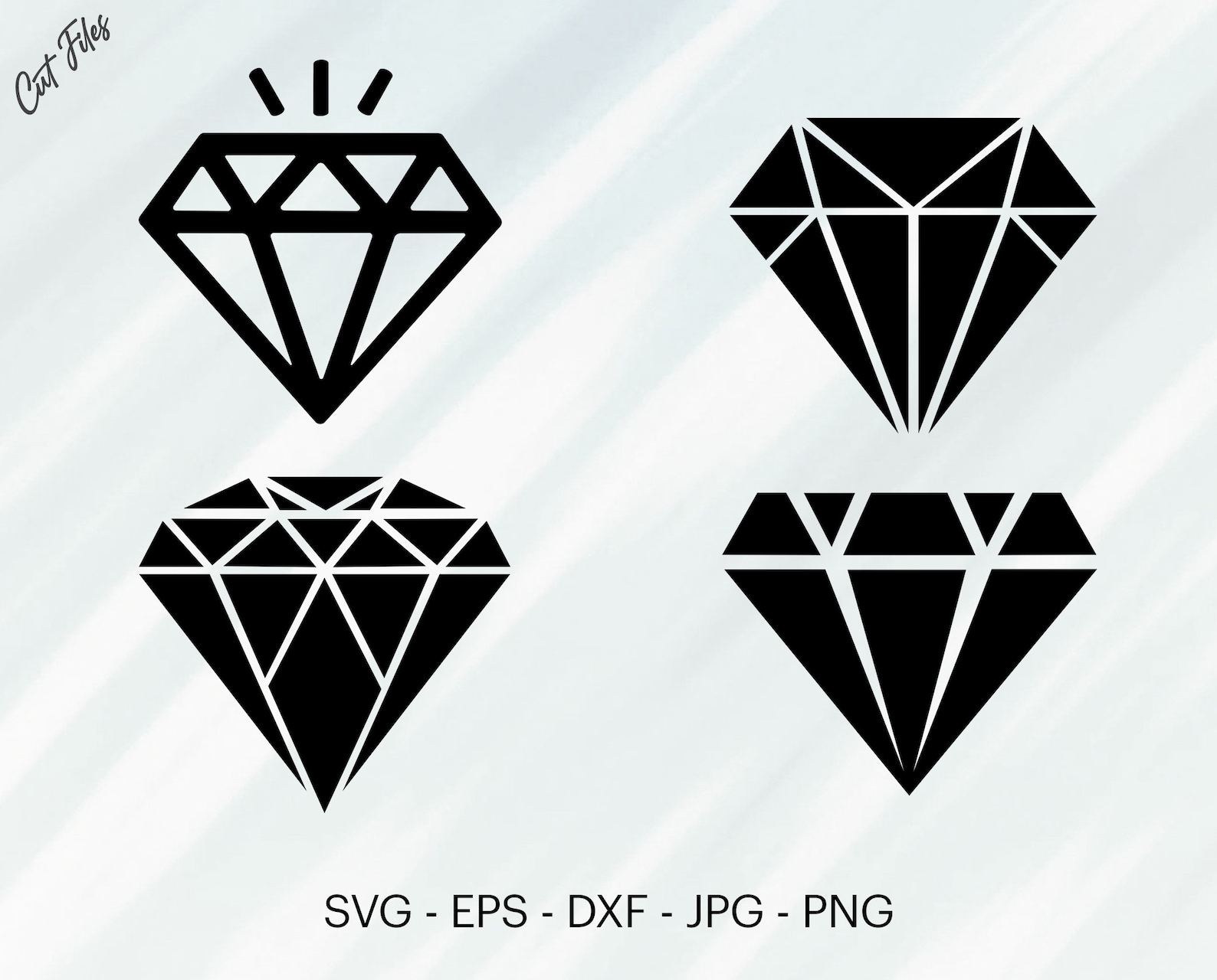 Diamond SVG Bundle Diamond SVG Cut File for Cricut Clipart - Etsy