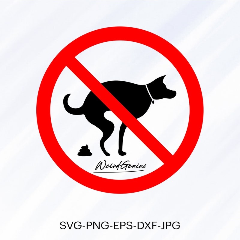 Dog Poop Sign - Etsy