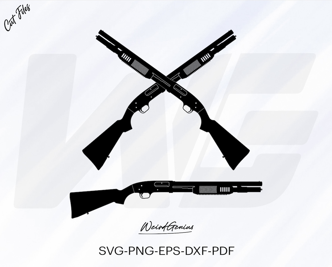 Crossed Shotgun Svg, Shotgun Rifle Svg, Shotgun Svg, Transparent ...