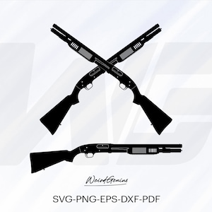 Crossed Shotgun Svg, Shotgun Rifle Svg, Shotgun Svg, Transparent ...