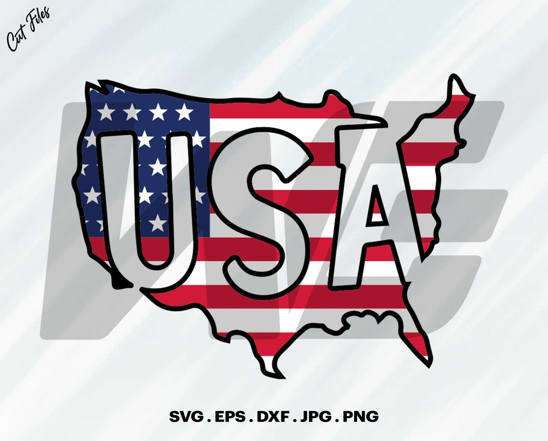 USA Svg, United States Svg, America Svg, Usa Map Svg, Cut File for ...