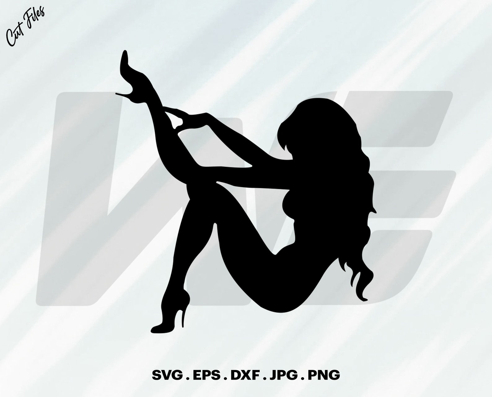 Sexy Girl Silhouette Sexy Girl Svg Cut File For Cricut Clipart