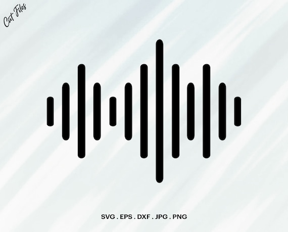 Sound Wave Audio SVG Soundwave Design SVG Cut File for - Etsy