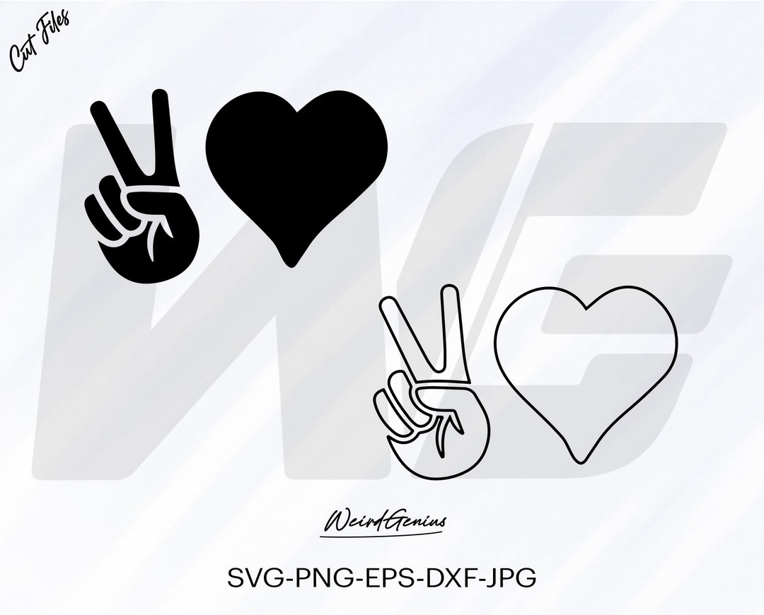 Peace and Love Svg Png Peace Vector Svg Love Vector Svg - Etsy
