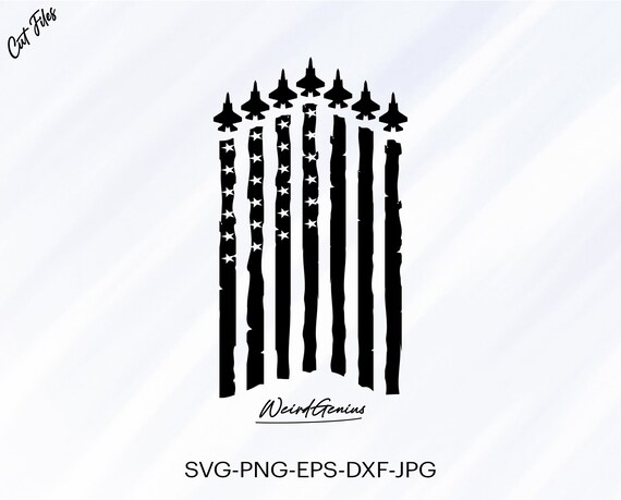 American Air Force Svg Air Force Flag Svg Pilot Svg Instant | Etsy