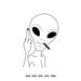 Middle Finger Alien SVG, Cut File for Cricut, Clipart, Digital Download ...