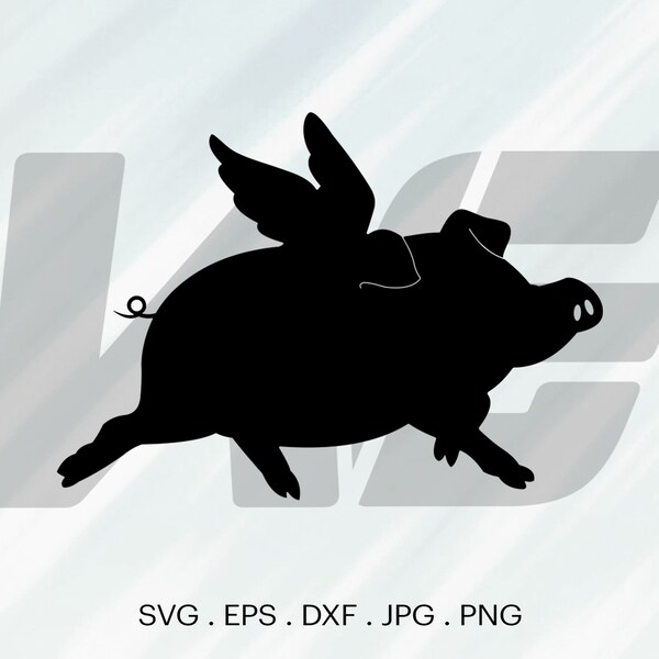 Svg Files for Cricut Flying Pigs - Etsy