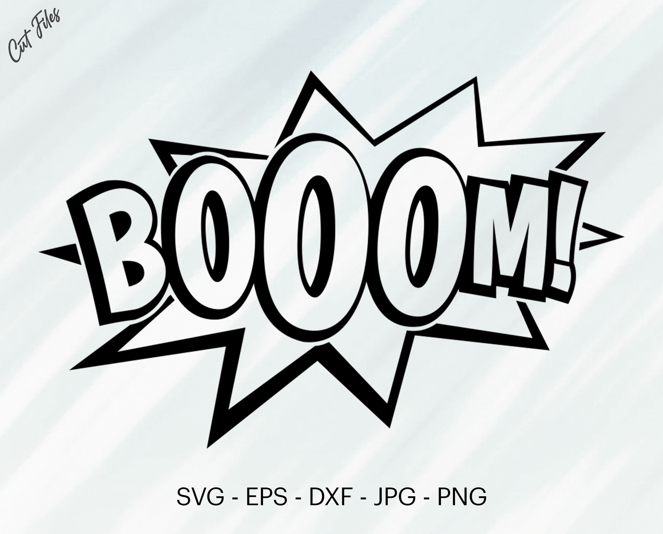 Boom Zeichen SVG Boom SVG geschnittene Datei für Cricut | Etsy