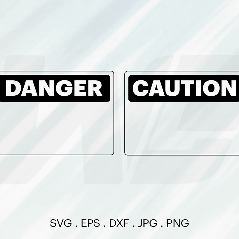 Caution Sign Svg - Etsy