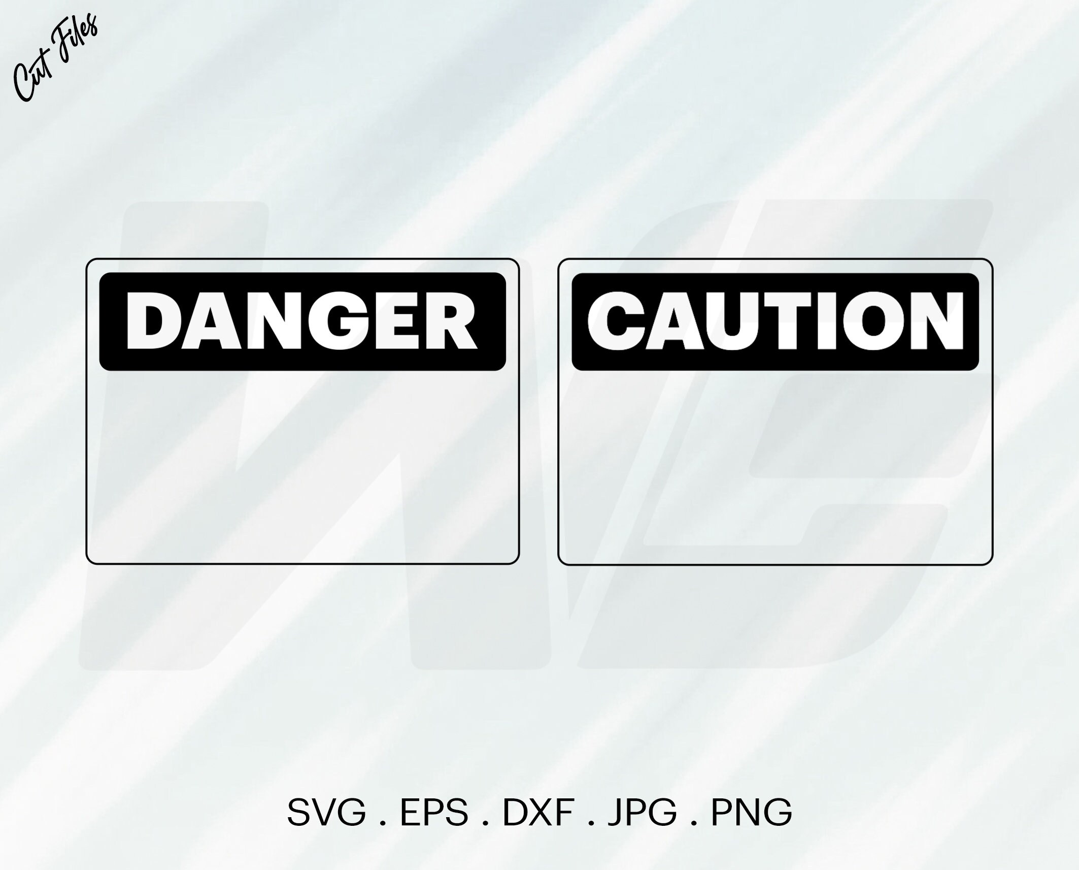 Danger Sign Svg Caution Sign Svg Sign SVG Black Caution and | Etsy