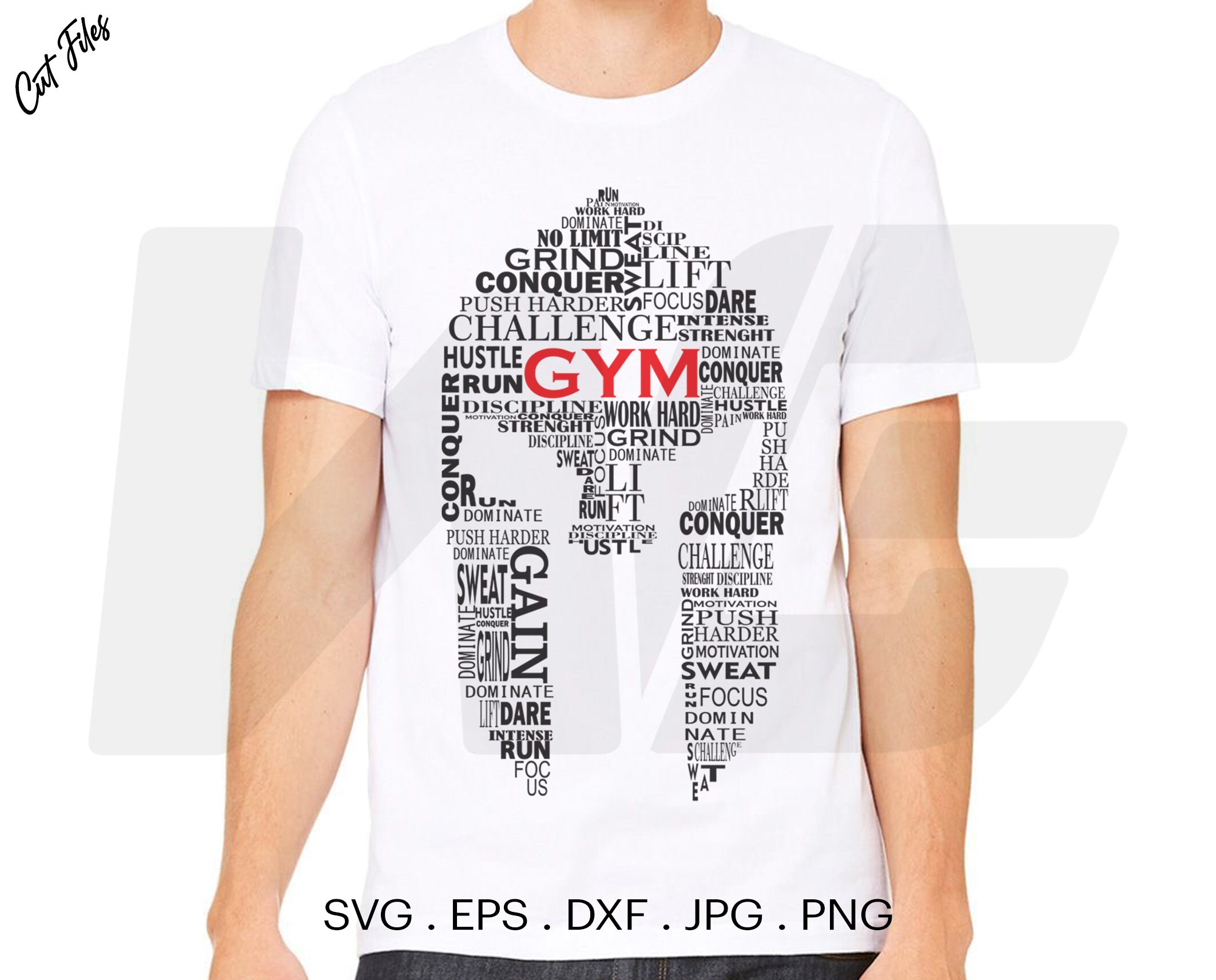 Gym Word SVG Workout Word SVG Gym Word Spartan Shape SVG | Etsy