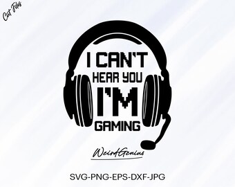 Headset Gaming Svg - Etsy
