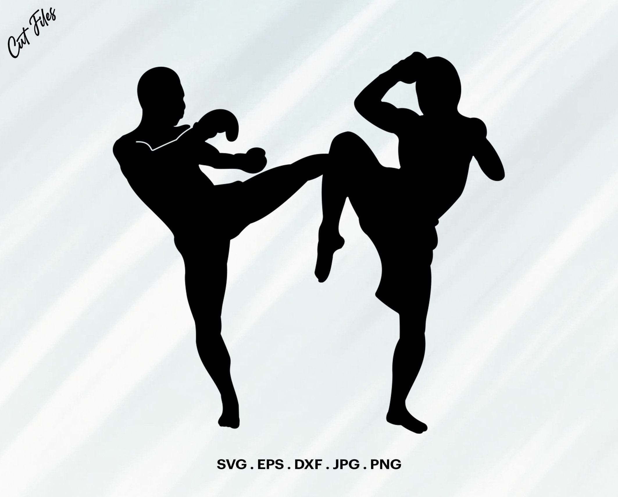 Kickboxing Silhouette