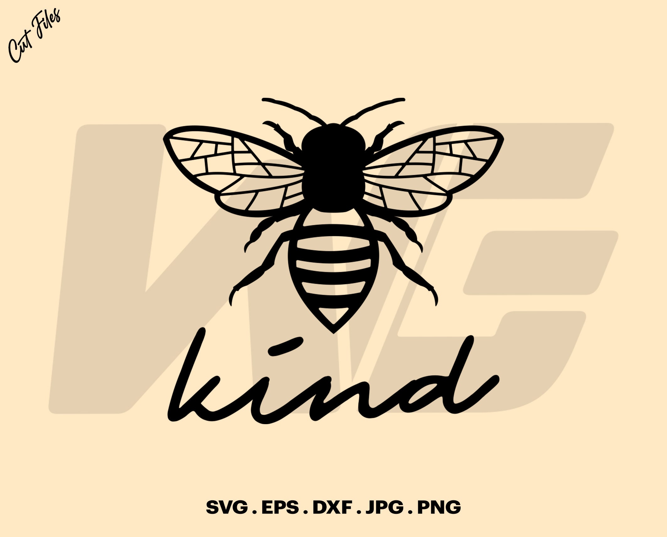 Bee Kind Svg Be Kind Svg Bee Svg Positive Word Svg - Etsy UK