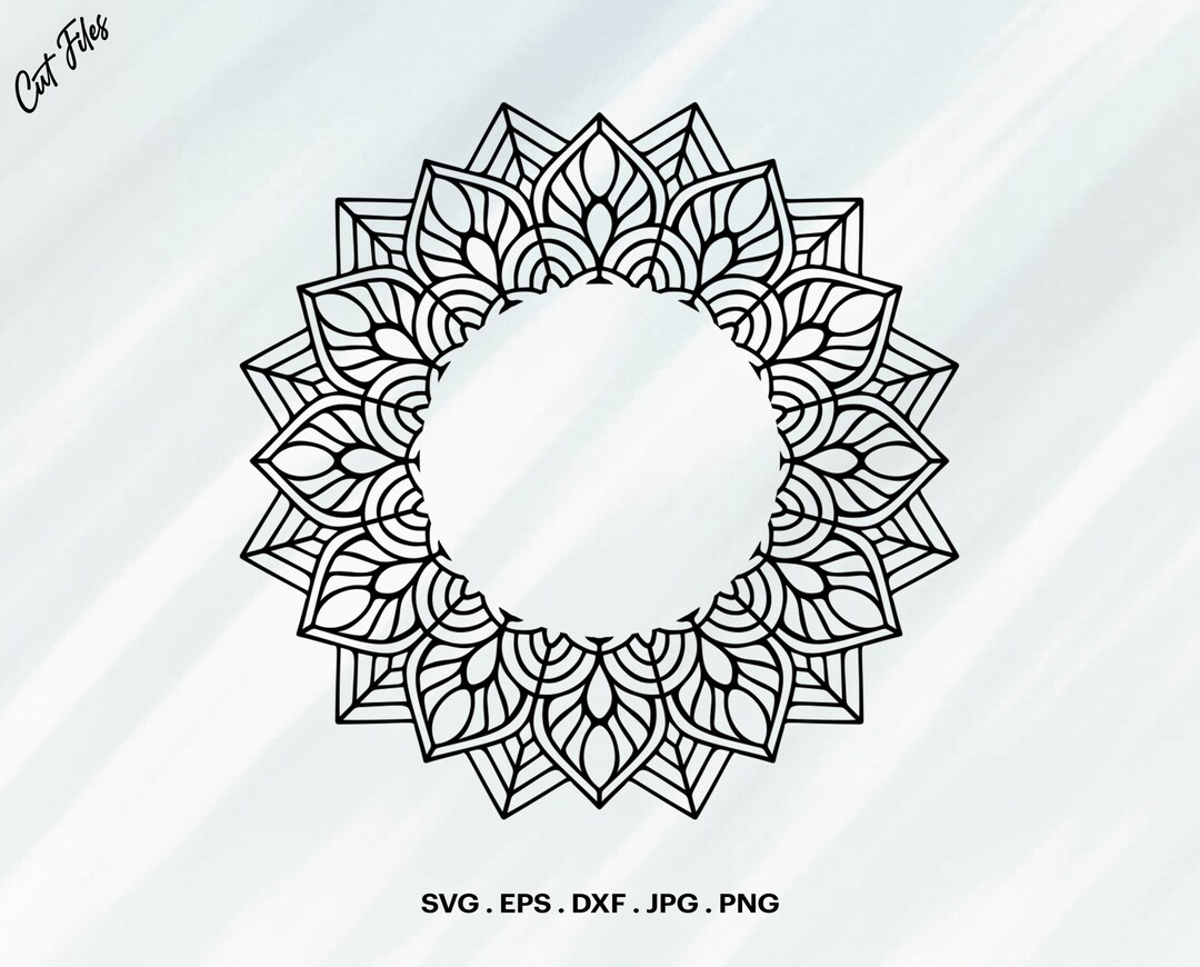 Mandala SVG, Mandala Circle SVG, Mandala Monogram SVG, Cut File for ...