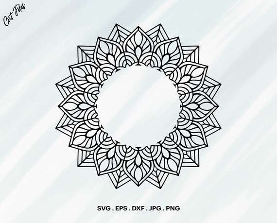Mandala SVG Mandala Circle SVG Mandala Monogram SVG Cut - Etsy