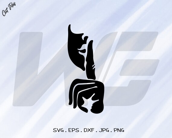 Silence Silhouette Silence Svg Quiet Svg Silence Room - Etsy