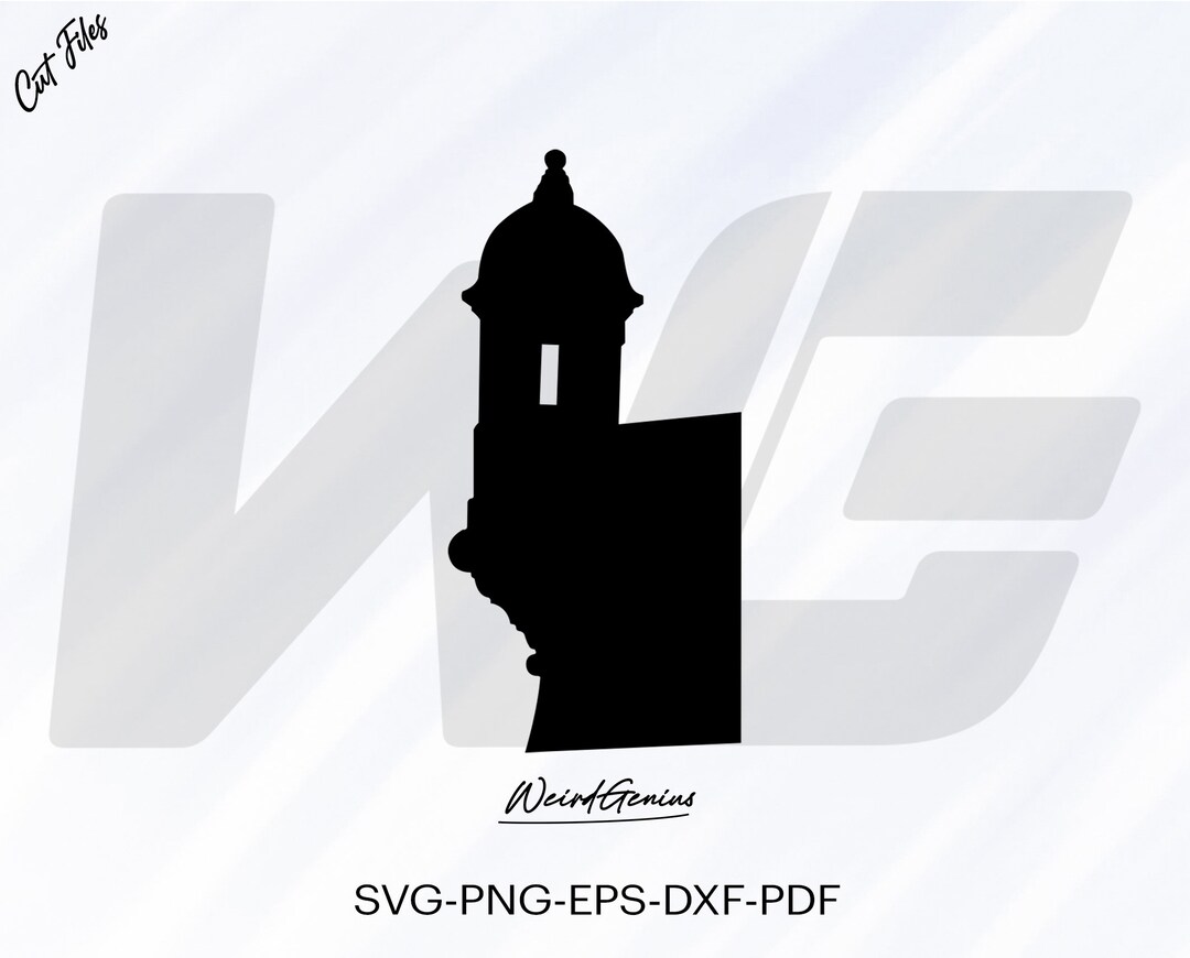 El Morro Castle Silhouette Svg, El Morro Svg, El Morro Puerto Rico Svg ...