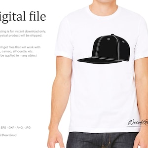 Snapback Cap SVG, Baseball Cap SVG, Snapback Cap Clipart, Cut File for ...