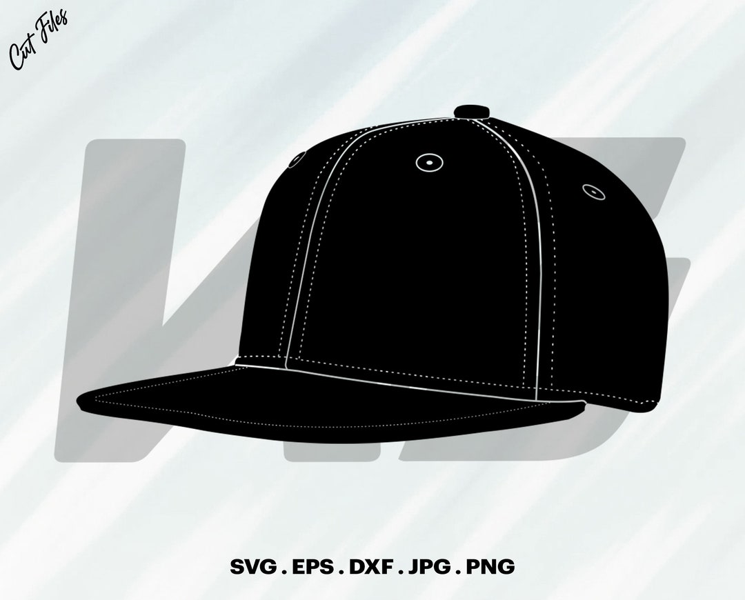 Snapback Cap SVG, Baseball Cap SVG, Snapback Cap Clipart, Cut File for ...