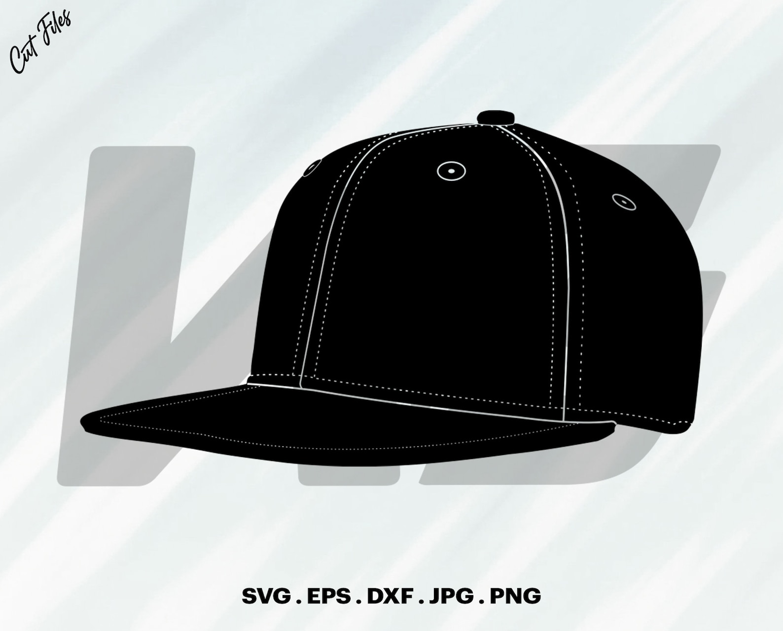 Snapback Cap SVG, Baseball Cap SVG, Snapback Cap Clipart, Cut File for ...