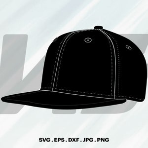 Snapback Cap SVG, Baseball Cap SVG, Snapback Cap Clipart, Cut File for ...