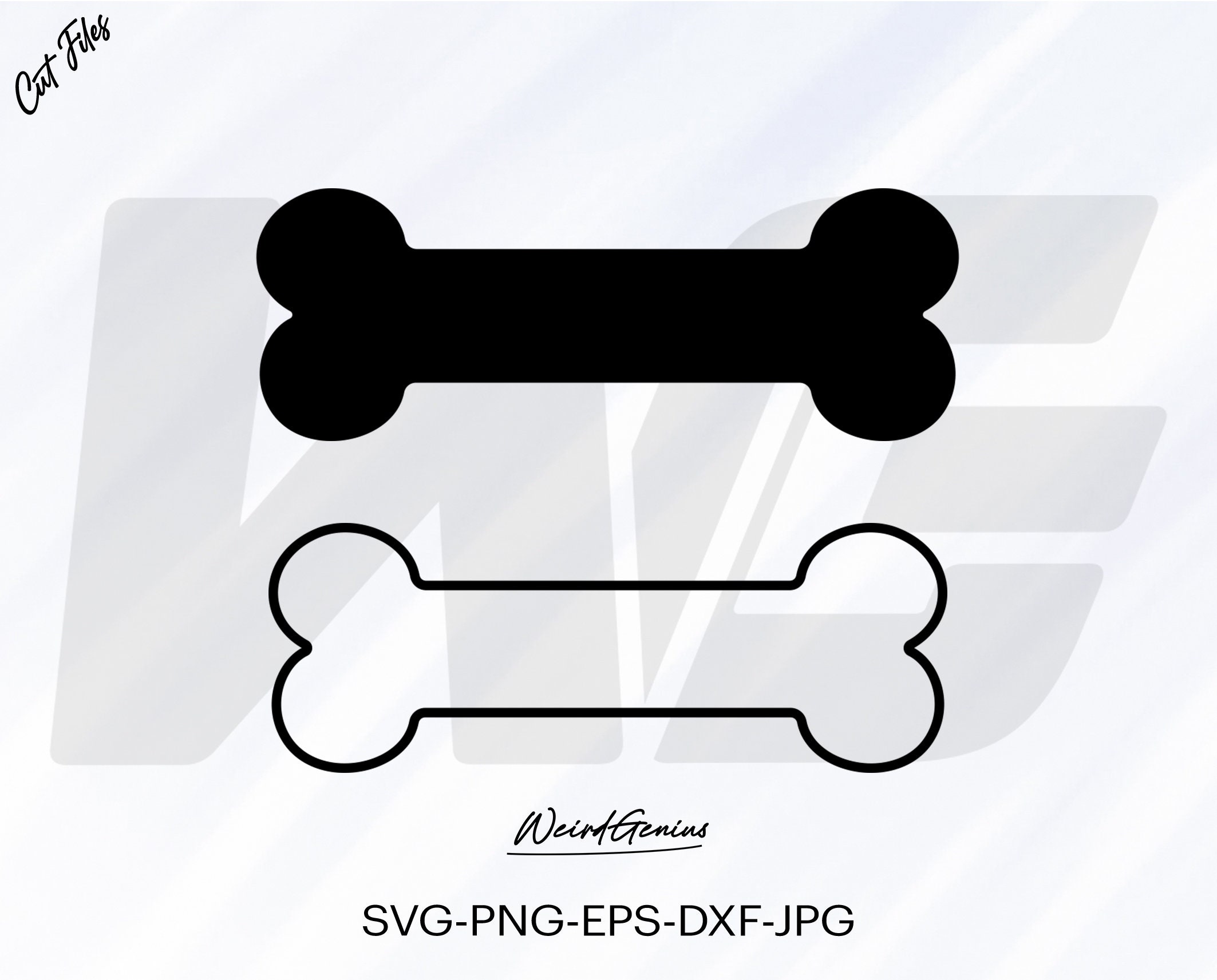 Dog Bone Svg Dog Bone Outline Svg Dog Bone Shaped Ornament - Etsy Canada