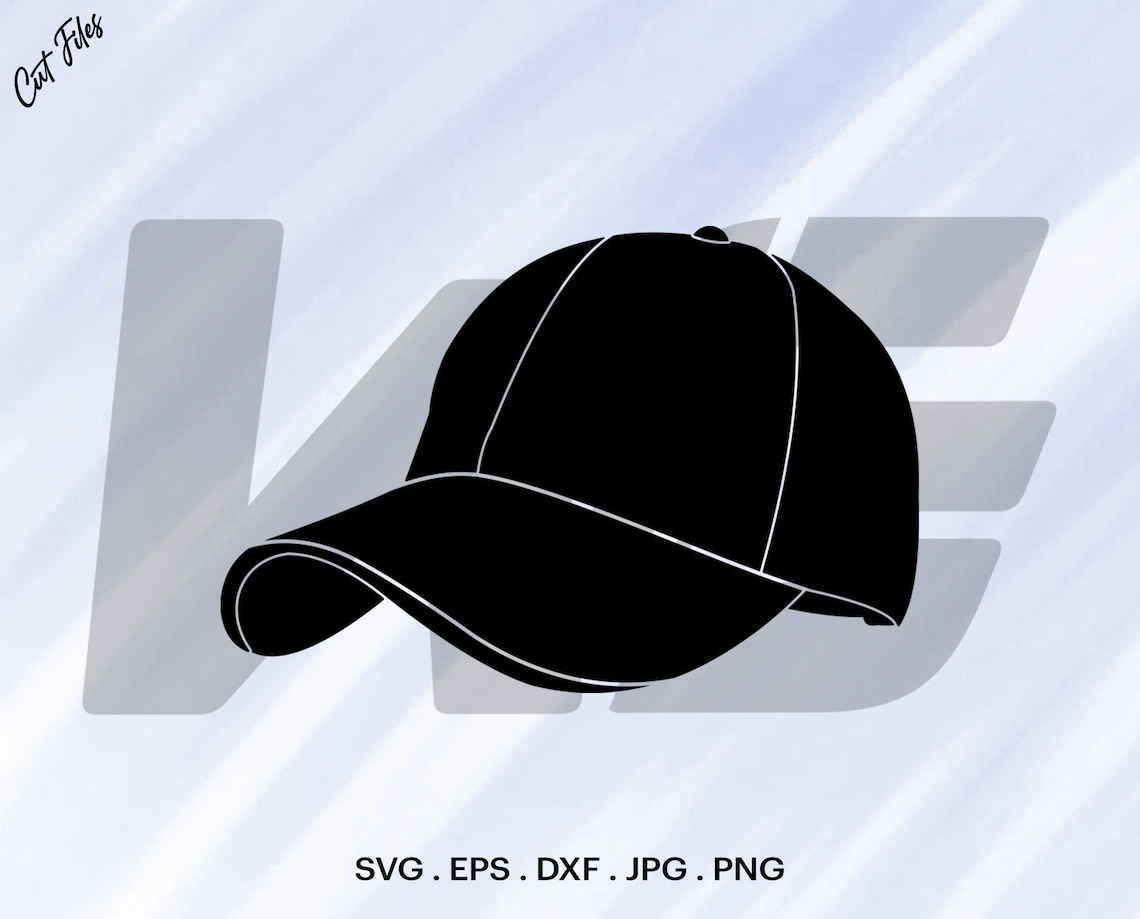 Base Ball Cap Svg Baseball Hat Svg Cap Svg Softball Cap - Etsy