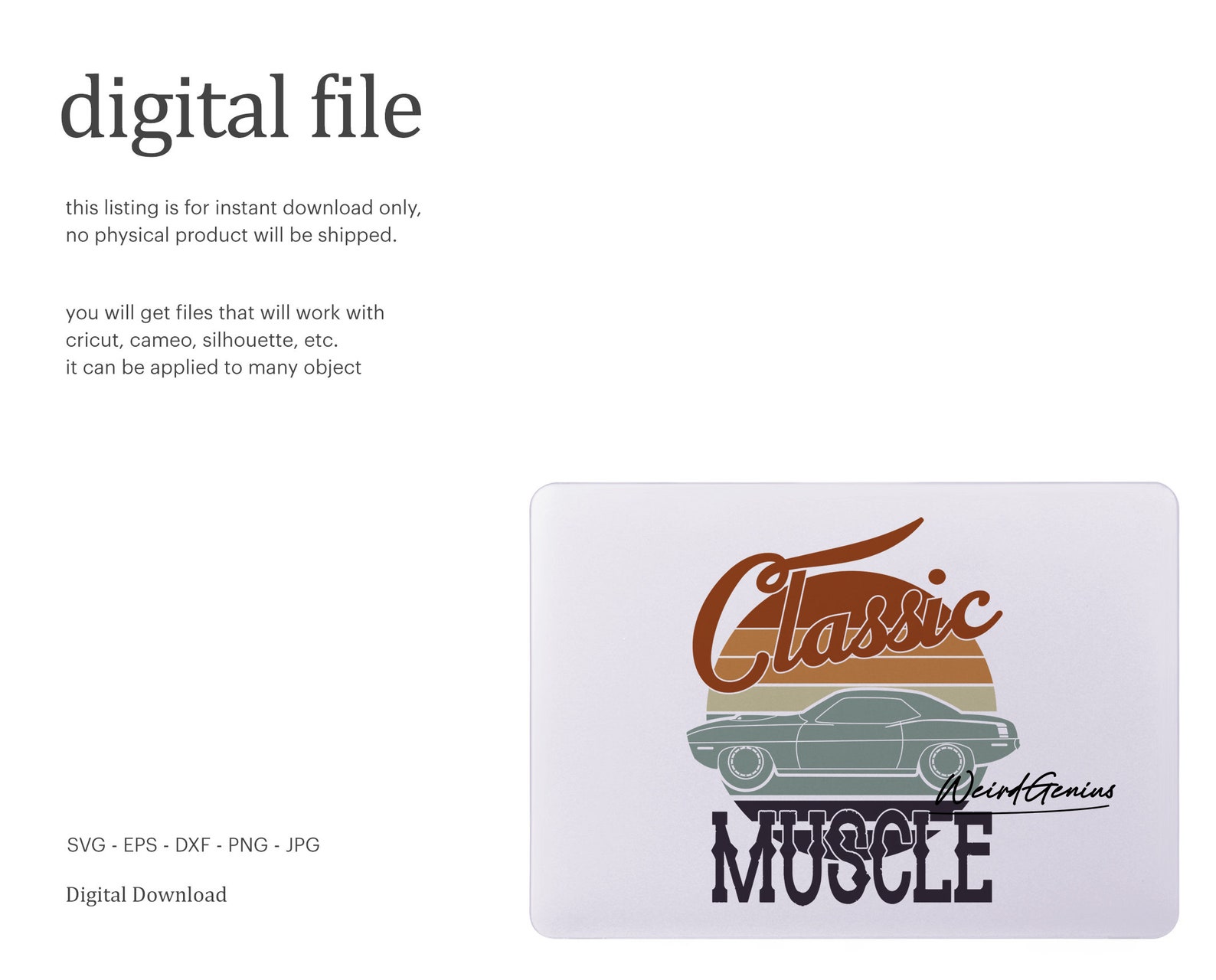 Classic Car Svg Muscle Car Svg Car Shirt Svg Classic Muscle - Etsy