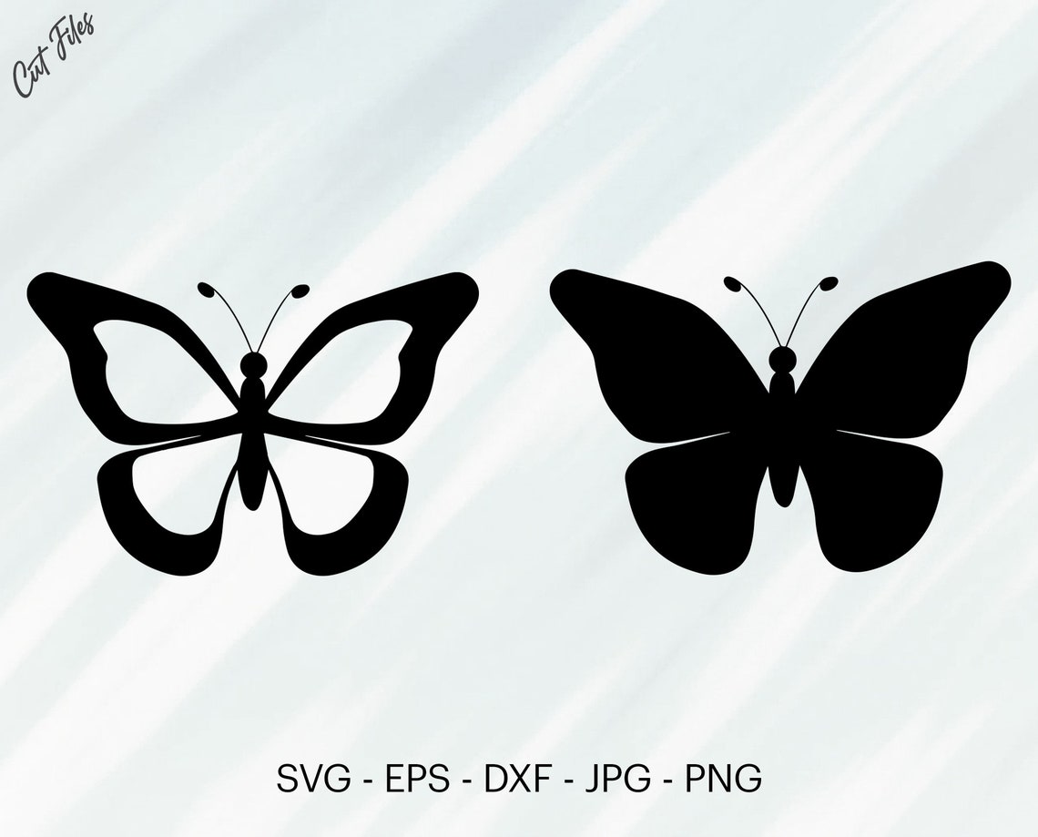 Butterfly SVG Butterfly Outline SVG Cut File for Cricut - Etsy