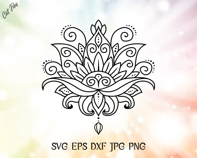 Lotus Svg Cut File Lotus Mandala Svg Lotus Flower Clip Art - Etsy
