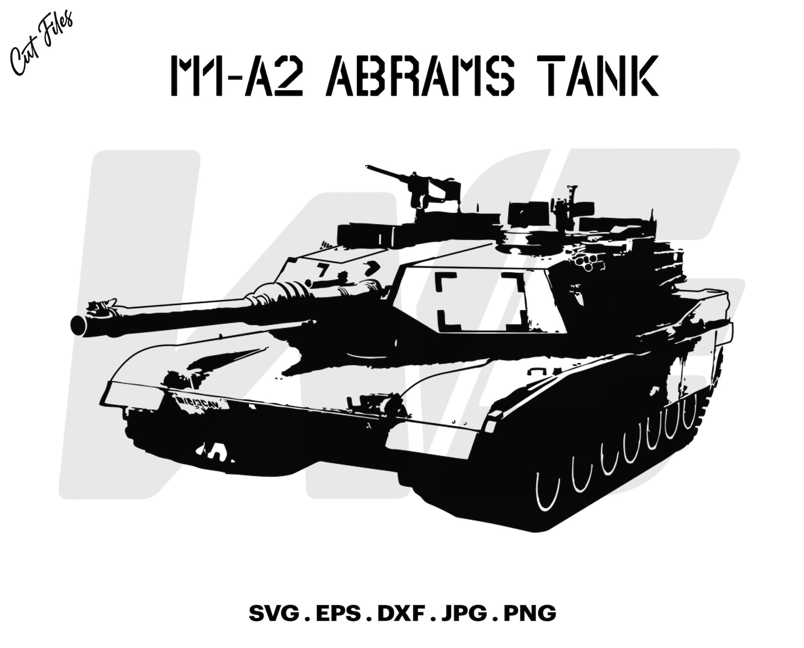 Tank SVG, M1 Abrams SVG, M1A2 Abrams, SVG, Cut File for Cricut, Clipart ...