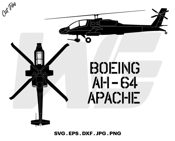 Apache Helicopter Silhouette