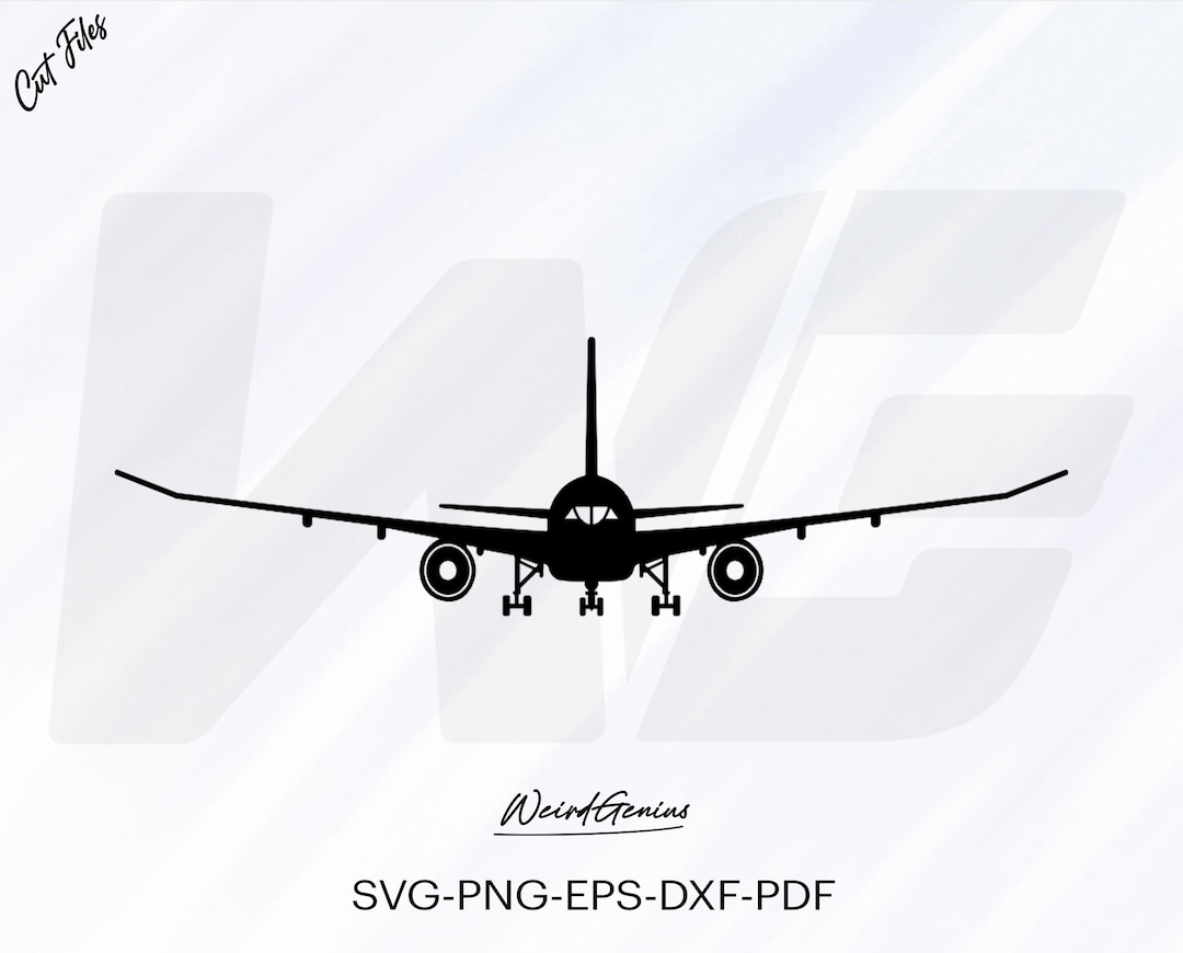 Airplane Svg, Airplane Silhouette, Aircraft Svg, Airplane Digital ...