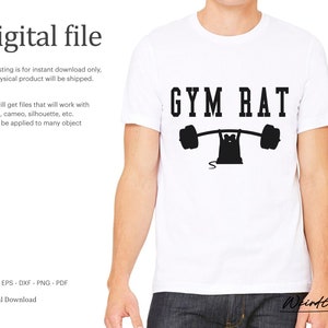 Gym Rat Svg, Fitness Svg, Gym Shirt Svg, Workout Svg, Gym Rat Cut File ...