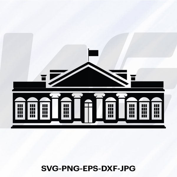 The White House Svg - Etsy