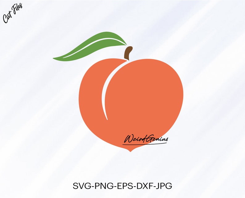 Peach Svg Peach Clipart Peach Decal Svg Instant Download - Etsy