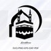 Mecca Svg, Medina Svg, Islamic Art Svg, Kaaba Svg, Muslim Svg, High ...
