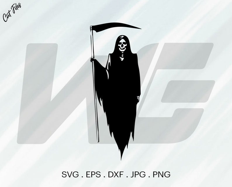 Grim Reaper SVG Grim Reaper Halloween Cuttable SVG Death - Etsy