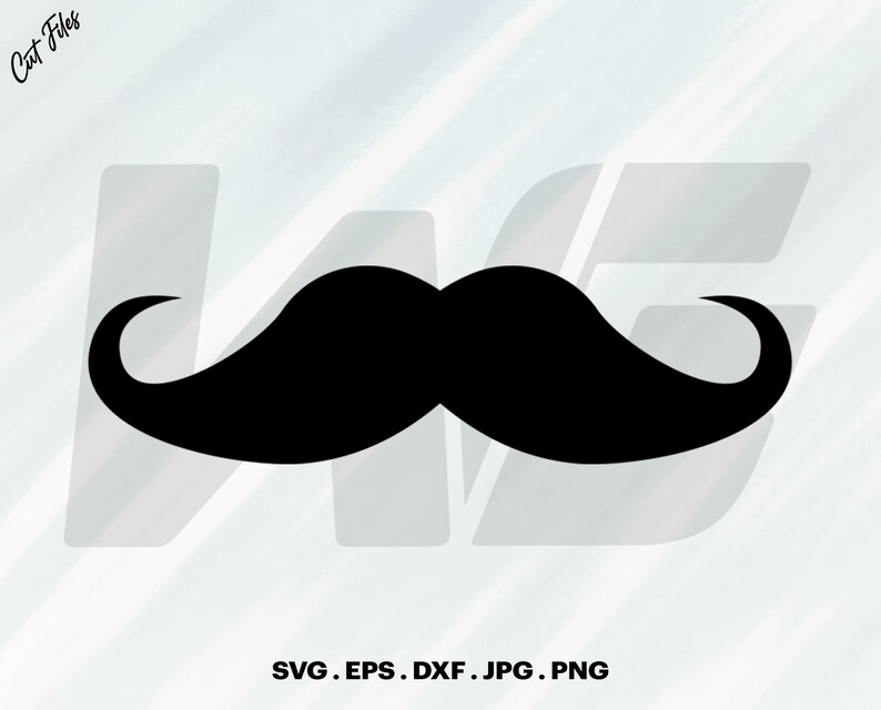Mustache Svg Mustache Vector Mustache Clipart Cut File for - Etsy