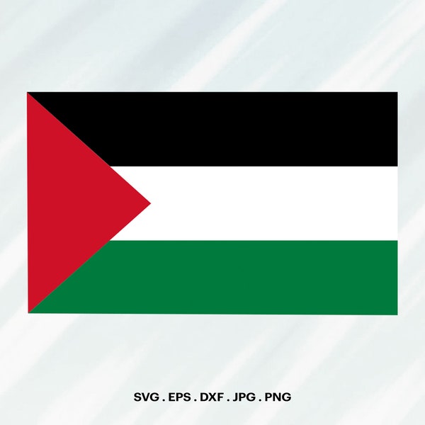 Palestine Flag Svg File - Etsy