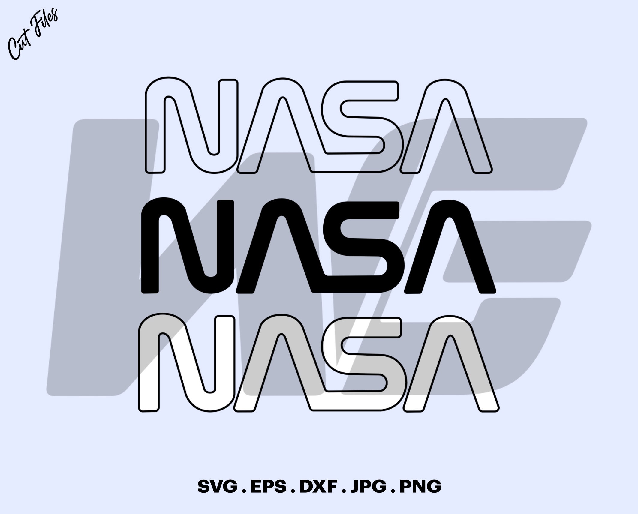 Nasa Logo Black And White Png