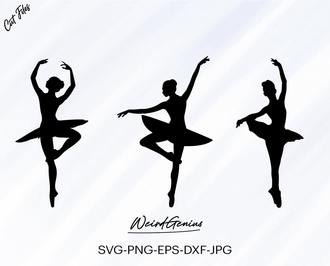Ballerina Svg Bundle, Ballet Svg, Ballerina Silhouette, Ballerina Decal ...