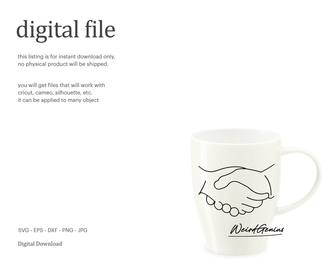 Shake Hand Svg Handshaking Svg Instant Download Svg High - Etsy